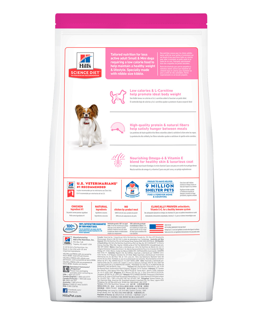 Hills Perro Adulto Small & Mini Light 4.5 Lb – Mascocity